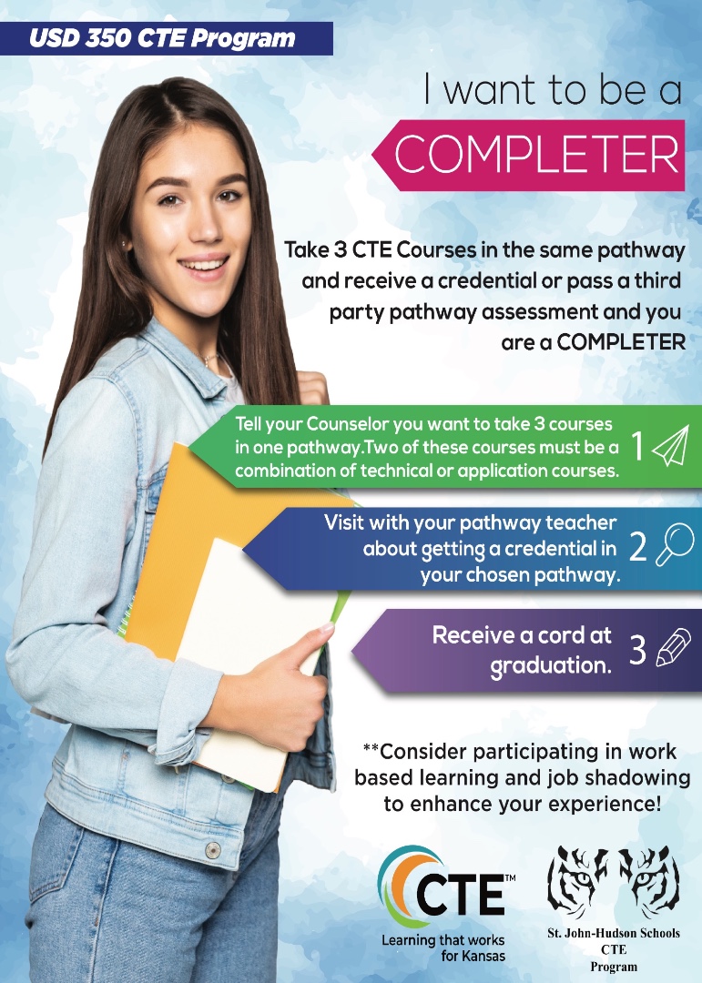 St. John-Hudson USD 350 - How to Become a CTE Completer